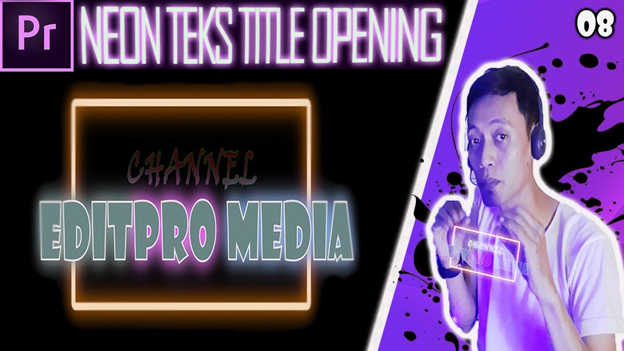 Neon Teks Effect Premiere Pro - YouTube