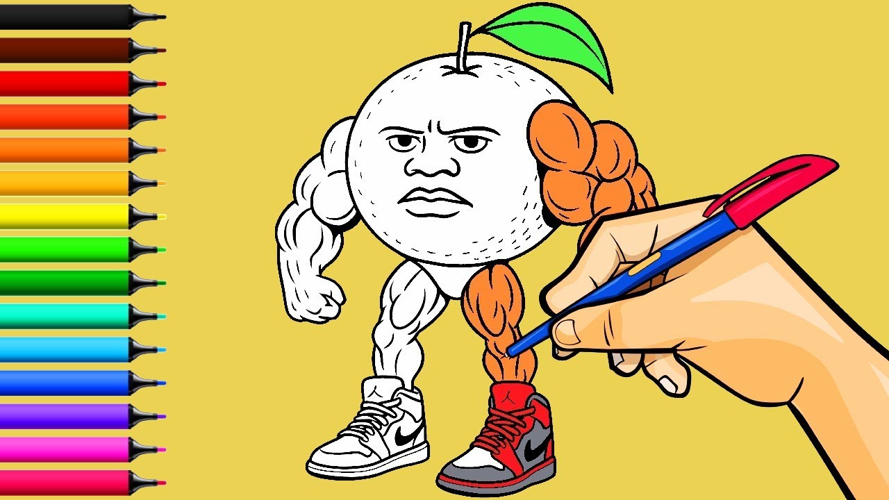 ITALIAN BRAINROT Coloring Udin Din Din Dun | Popular Animals Memes ...