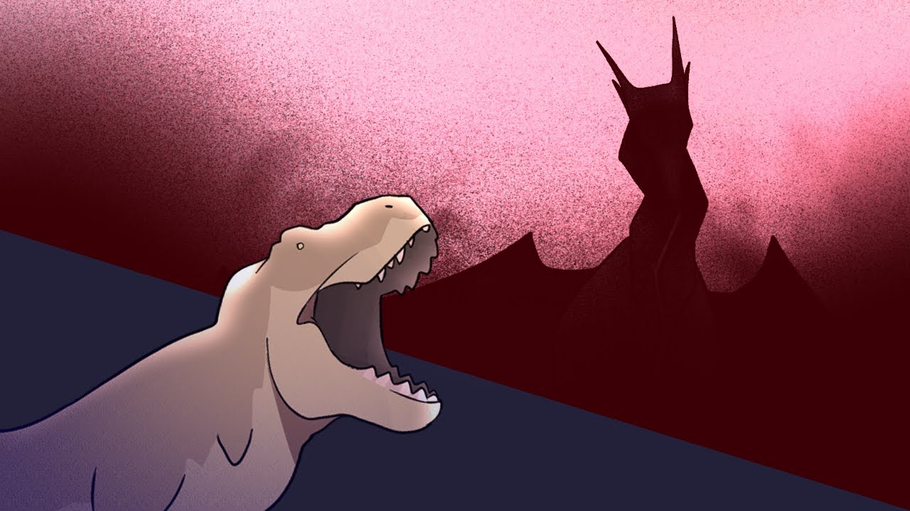 T rex vs dragon - YouTube