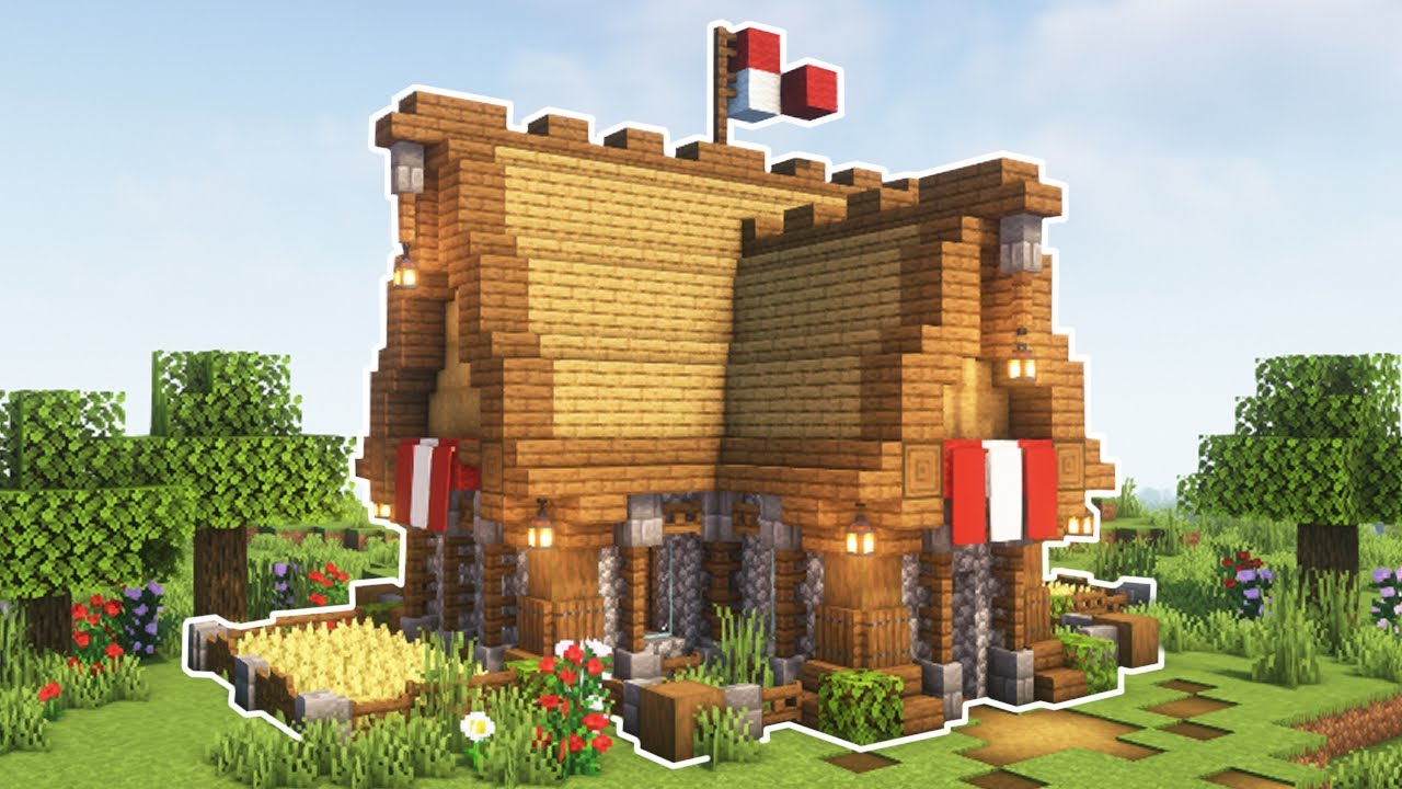 How to Build a Medieval Base | Minecraft Tutorial - YouTube