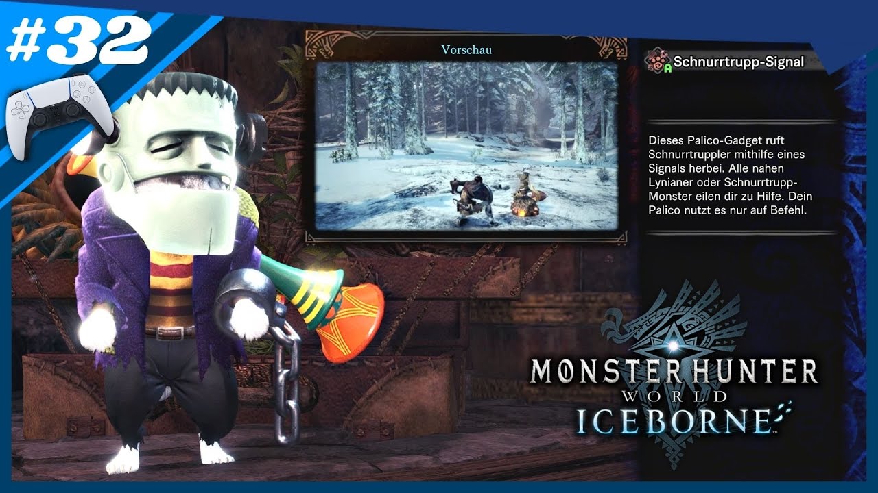 MHW Iceborne Ep. 32 | Schnurrtrupp-Signal freischalten: Palico Iceborn ...