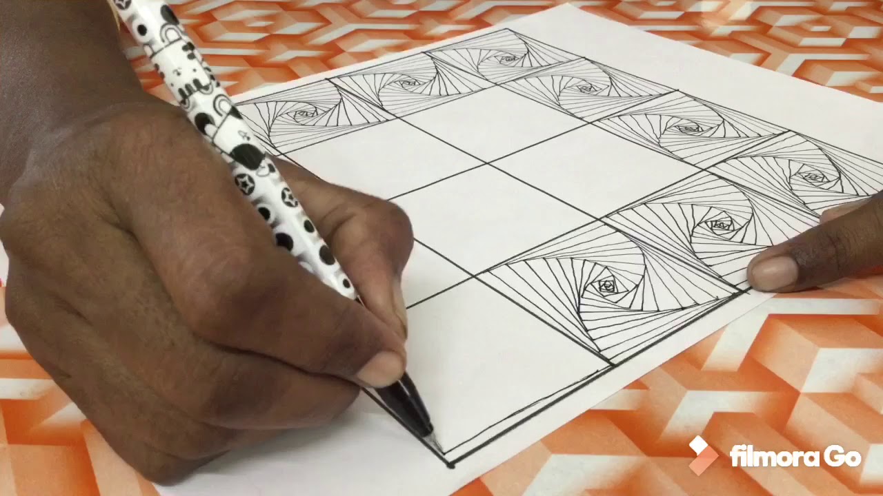 Stress-free drawing #03 - YouTube