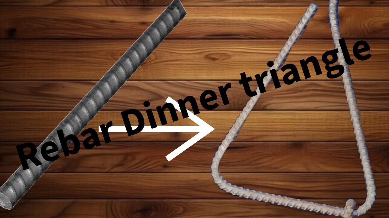 Creating a rebar dinner triangle - YouTube