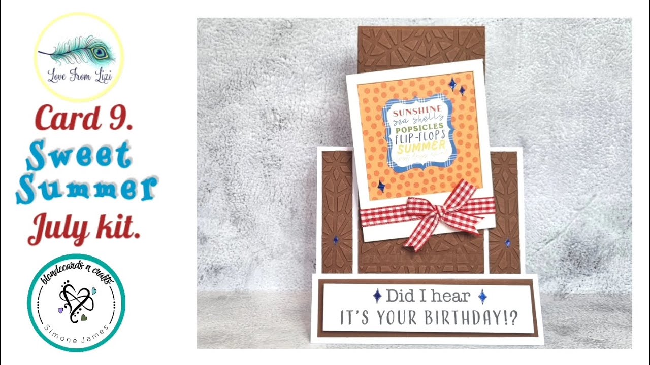 Card 9 | Sweet Summer card kit ~ July 2024 with Simone - YouTube