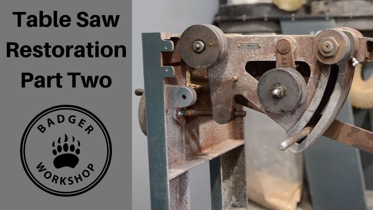 Multico A1 Table Saw Restoration Part Two - YouTube