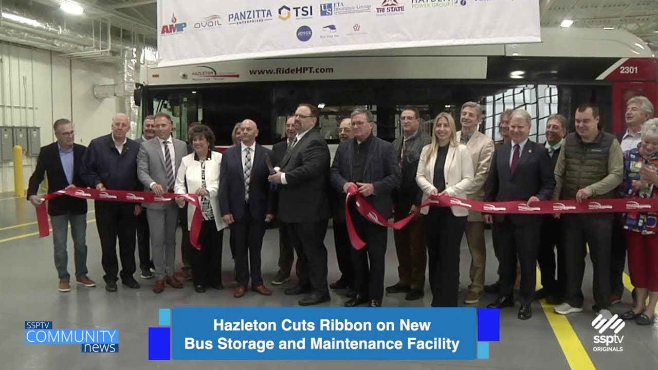 SSPTV Community News - Ribbon cutting for new Hazleton Bus facility ...