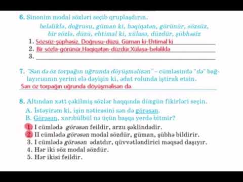 7 ci sinif azərbaycan dili ksq 6