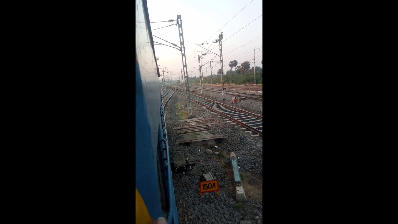 Departing Salem Junction|Onboard T.NO.76855 Salem-Karur passenger|The ...