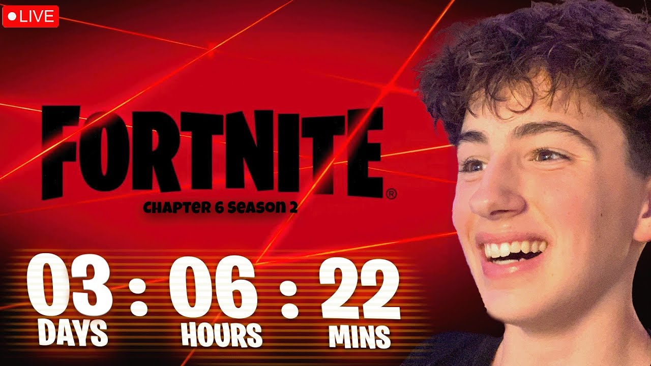 🔴*LIVE* FORTNITE CHAPTER 6 SEASON 2 EVENT COUNTDOWN! | DAY 85/365 ...