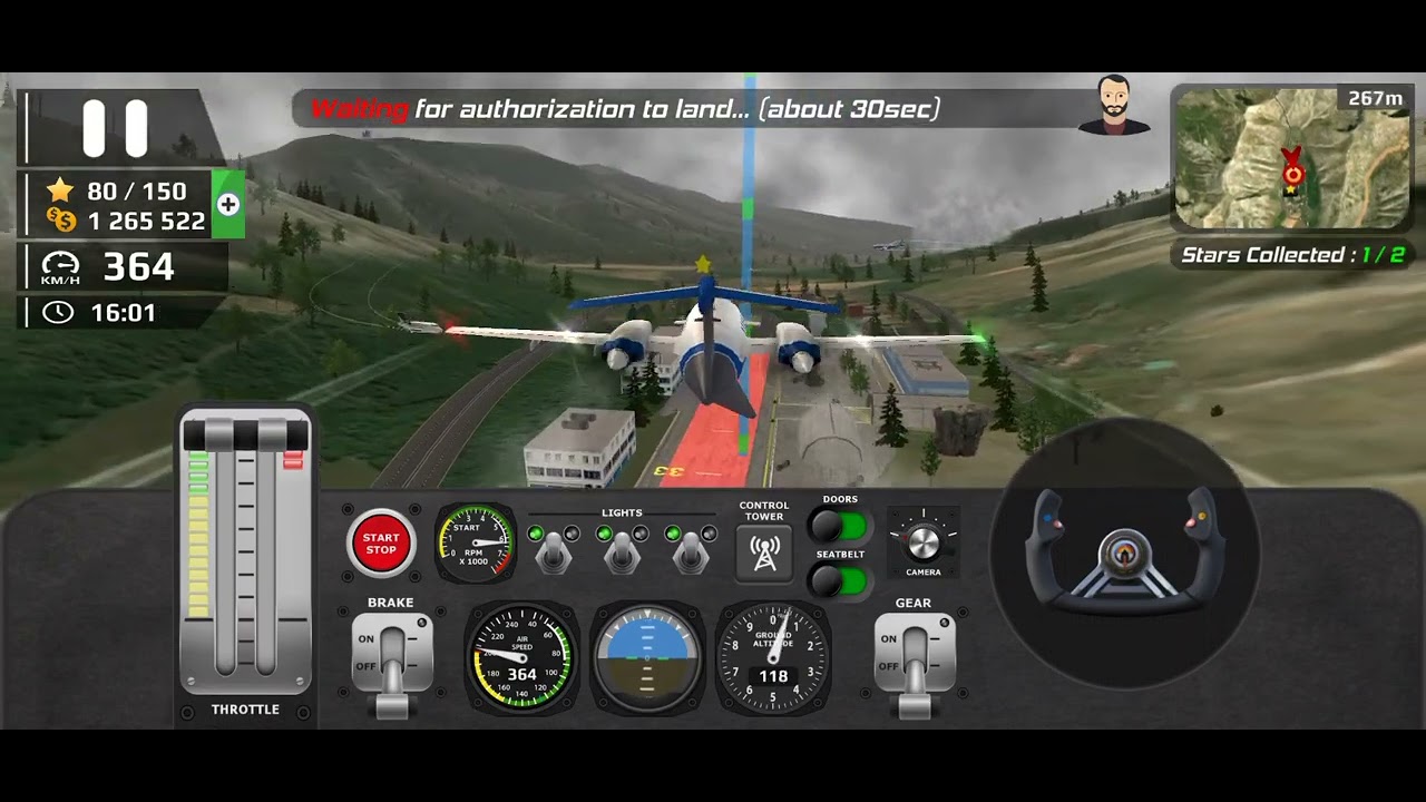 AFPS - Airplane Flight Pilot Simulator - Lot of Traffic Wait to Land ...