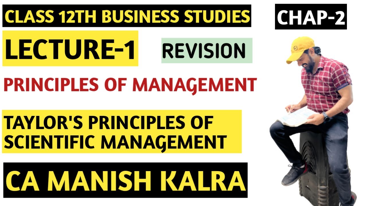 Principles Of Scientific Management | Chap-2 | Principles Of Management ...