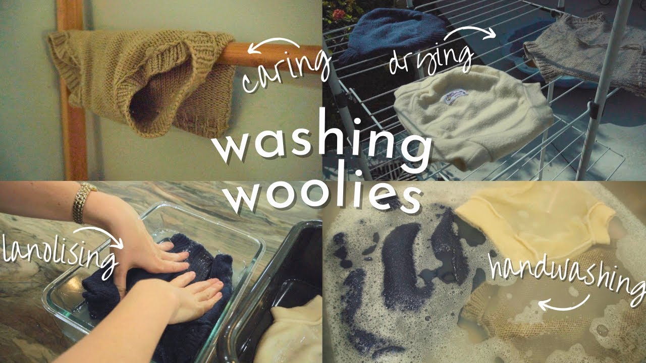 how to wash wool diaper covers the *CCN* way 🐑 - YouTube