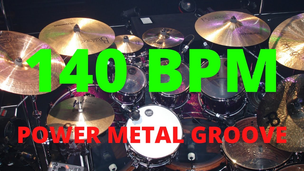 140 BPM DRUM BEAT - POWER METAL - 4/4 DRUM TRACK - DRUM BEAT by ...