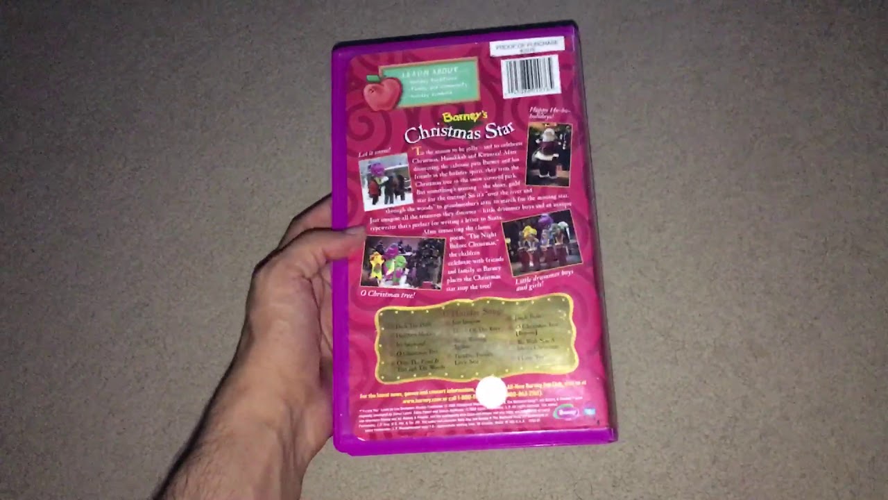 Barney’s Christmas Star 2002 VHS - YouTube