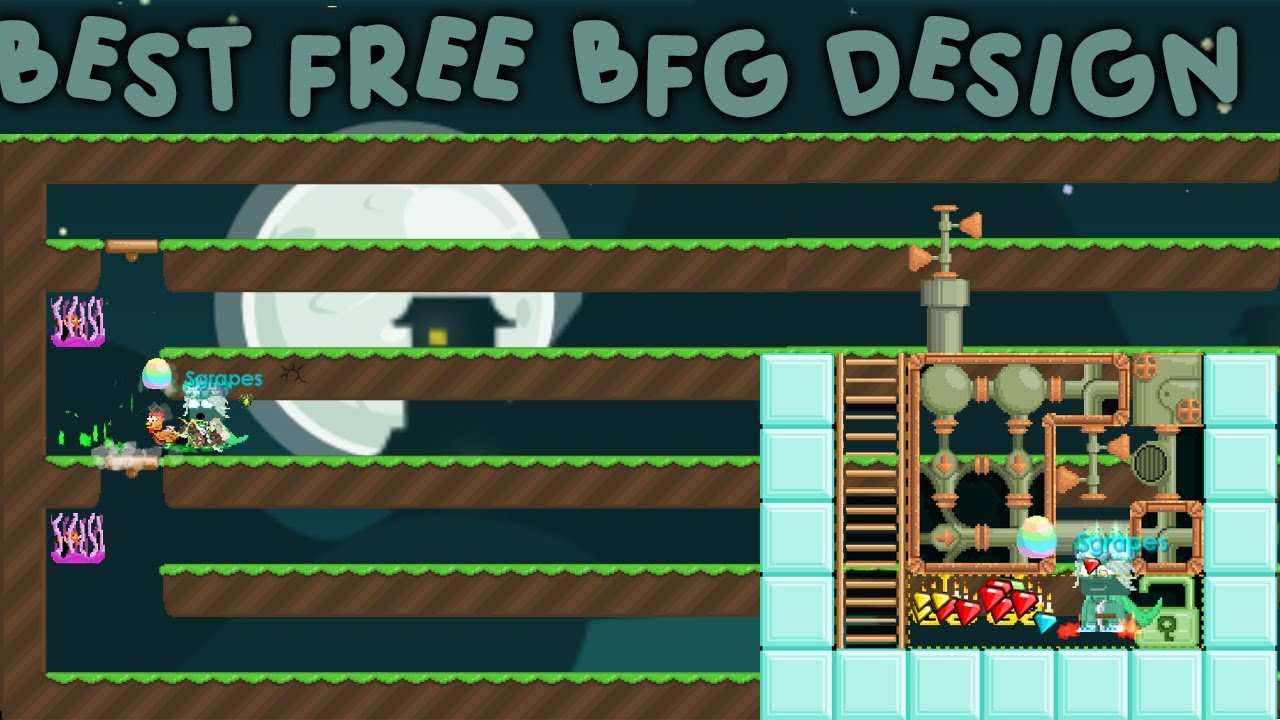 Best Free Bfg Design In Growtopia. (Legal Auto Harvest) (Anti Auto ...