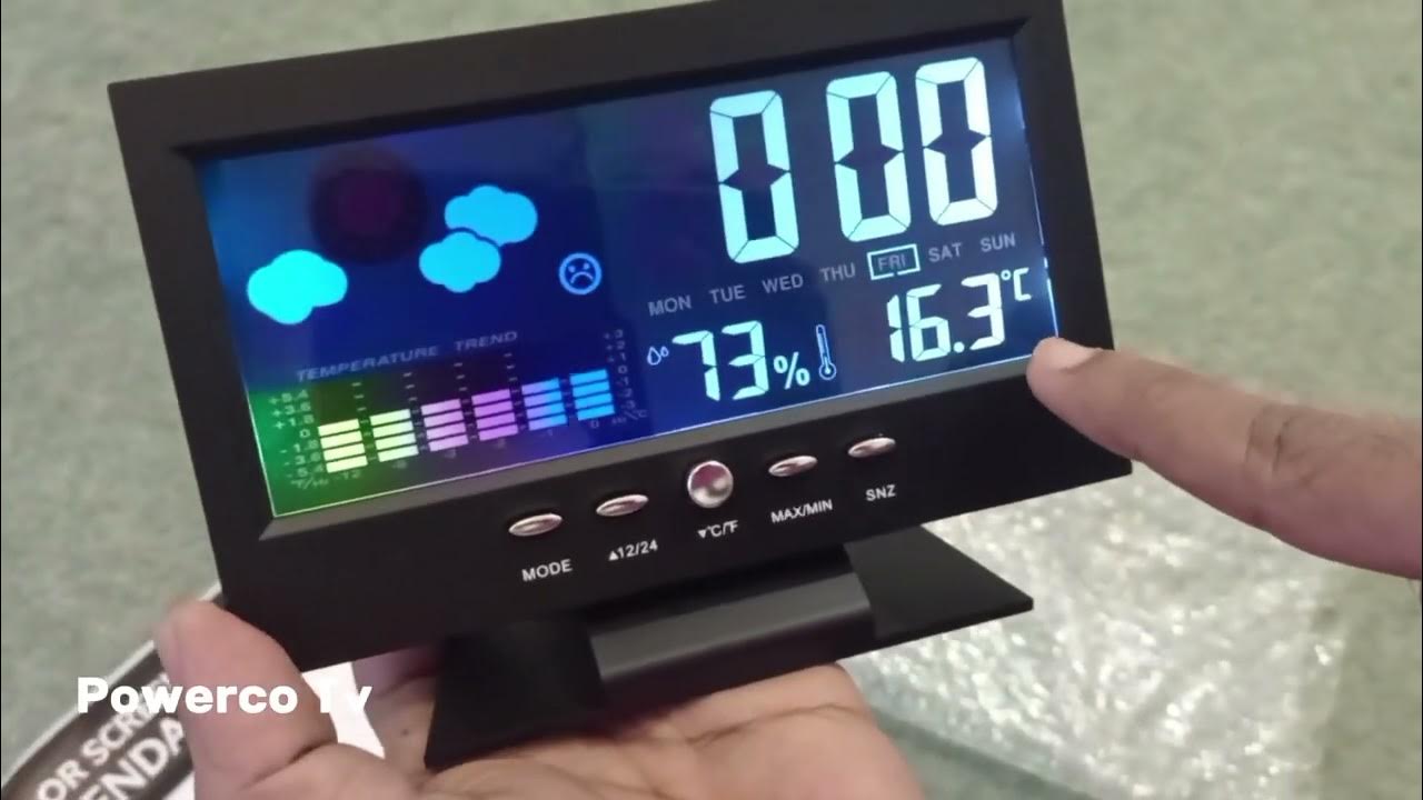 Unboxing Digital Smart Led Mini Clock Alarm Temperature Humidity Sencer