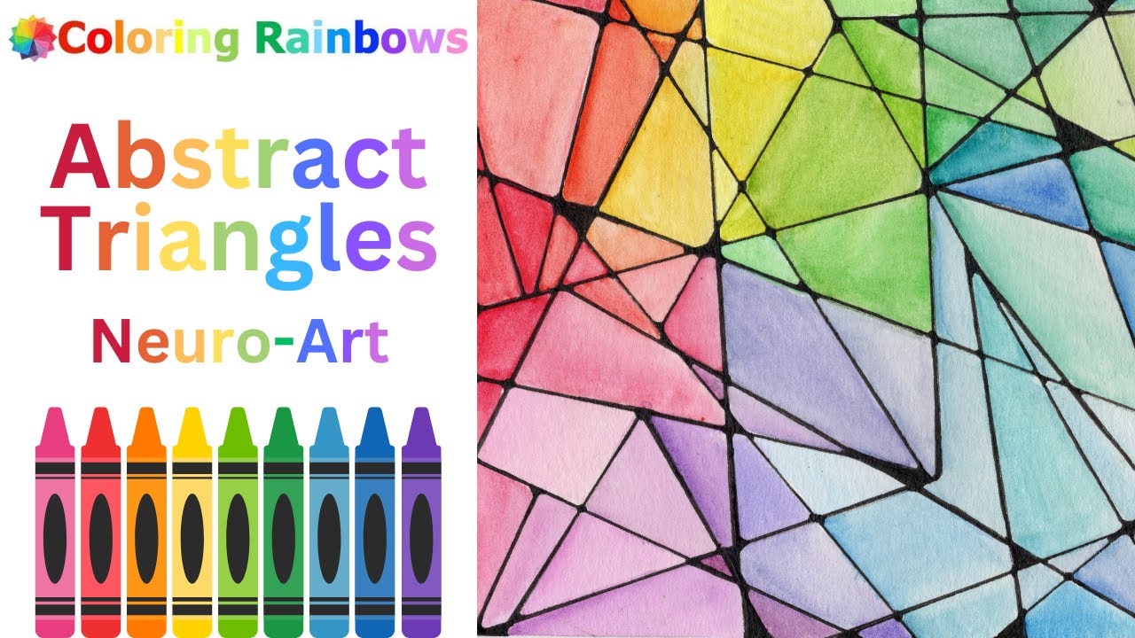 🌈MINDFUL TRIANGLES💖Create Abstract Art!! - YouTube