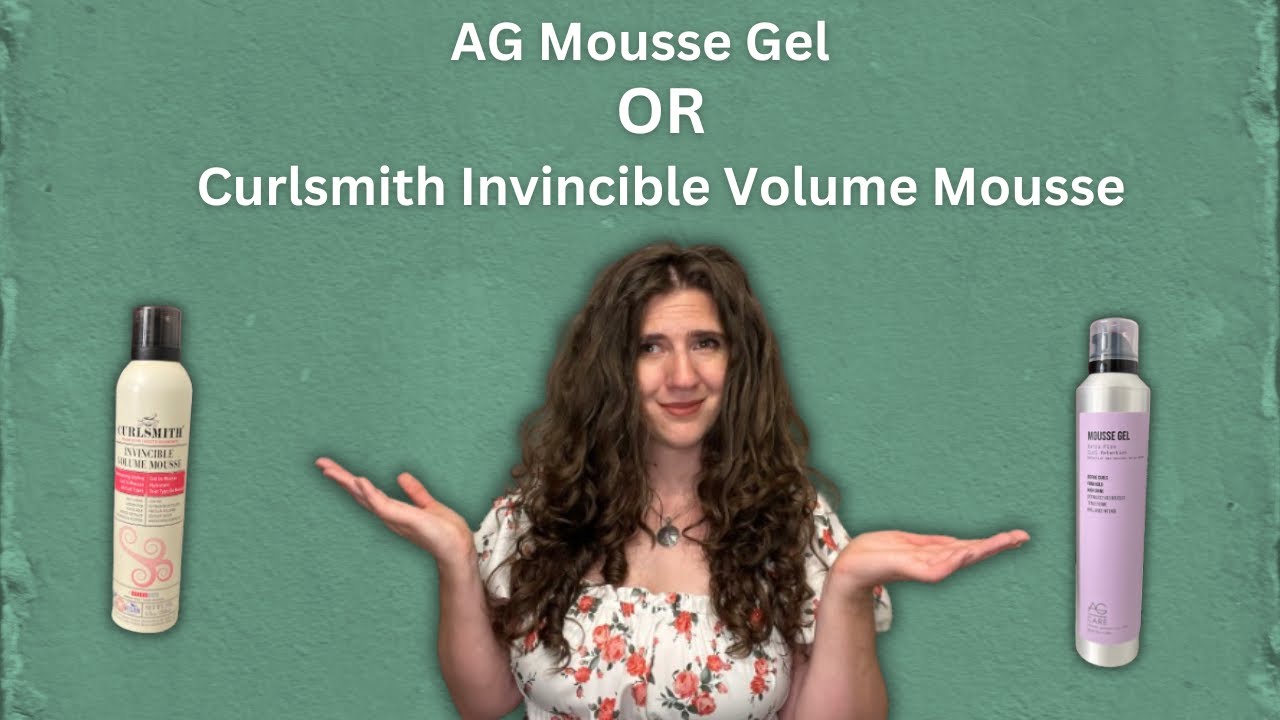 Curlsmith Invincible Volume Mousse vs AG Mousse Gel - YouTube