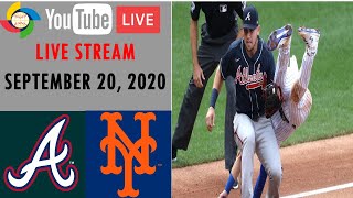 New York Mets vs Atlanta Braves | LIVE STREAM | MLB 2020 | 09/20/20 by ...