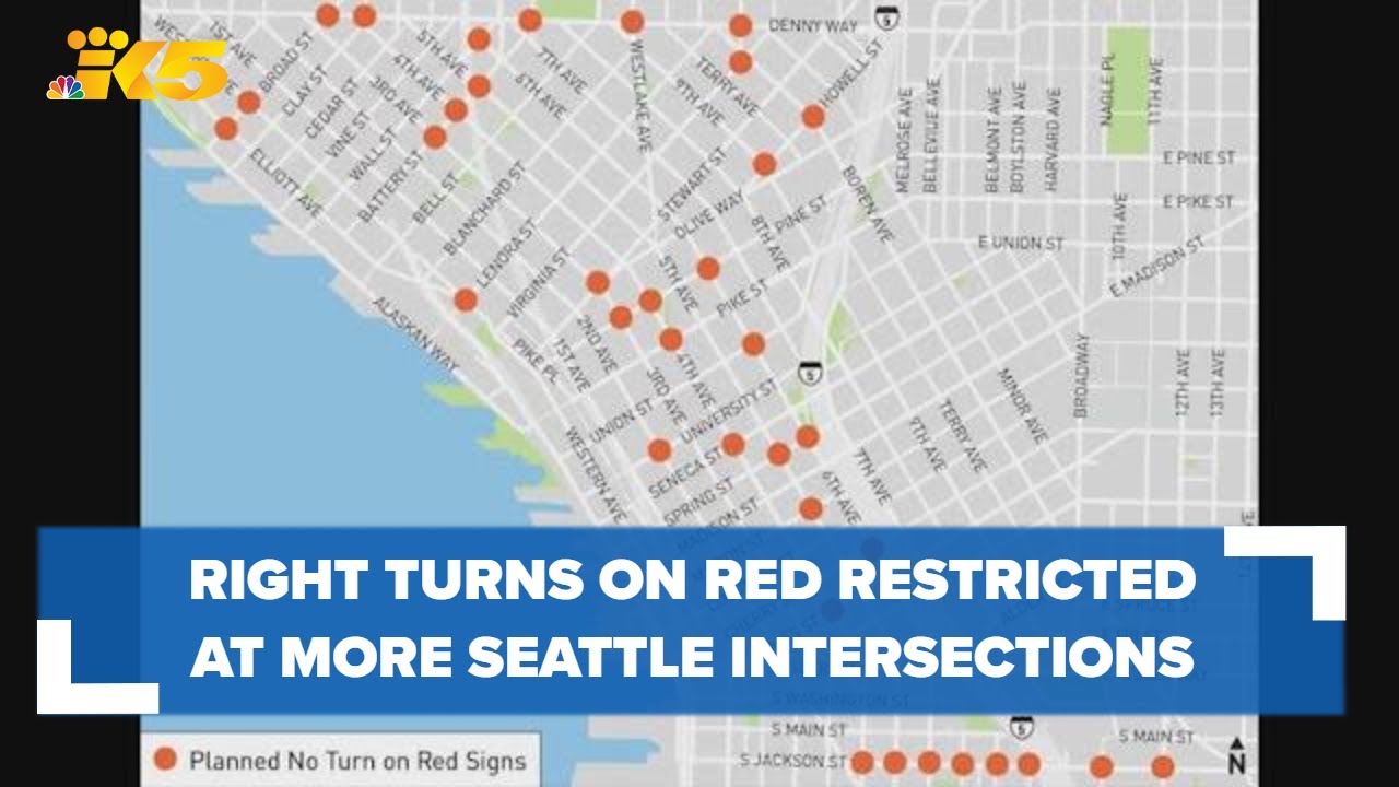 You won't be able to turn right on red at 41 more downtown Seattle ...