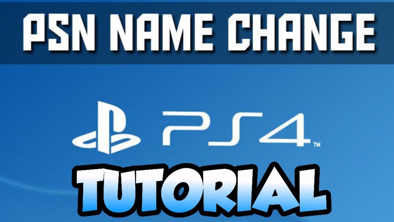CHANGE Your PSN ID/Gamertag - April 2019 Update (FREE PSN ID Change ...
