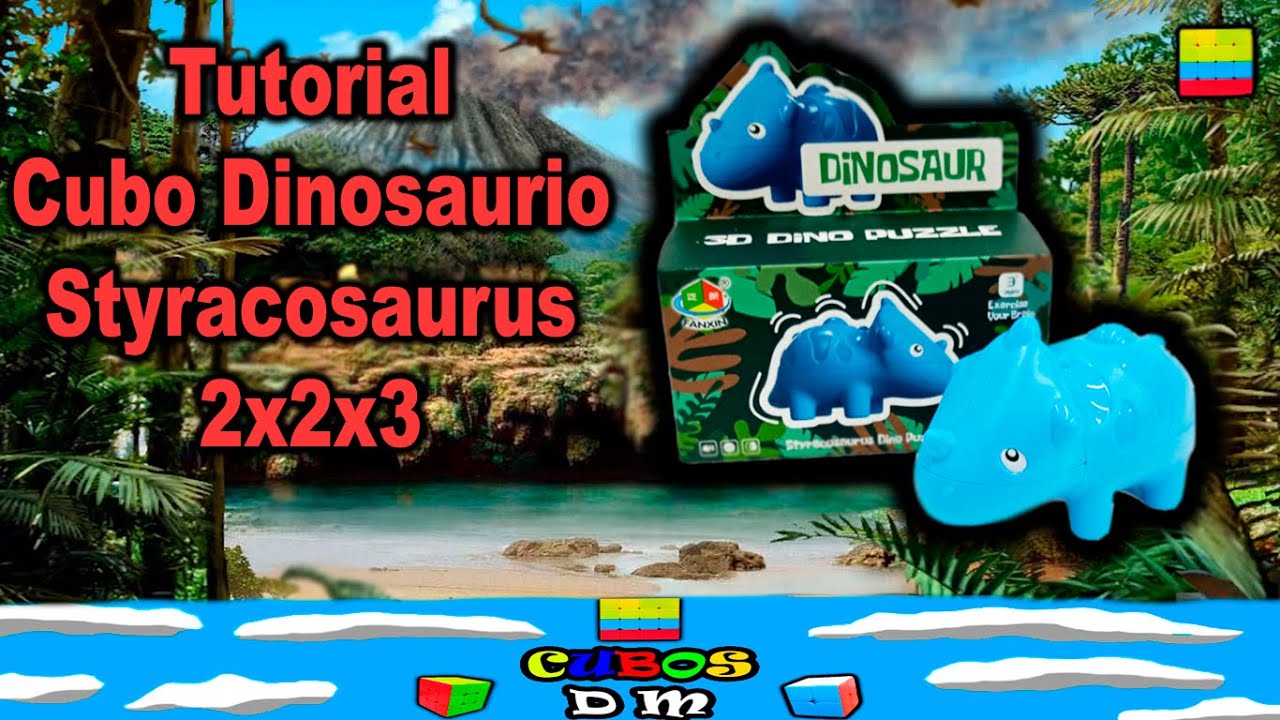 Cubo 2x2x3 Styracosaurus | Styracosaurus Dino Puzzle | Tutorial Cubo ...