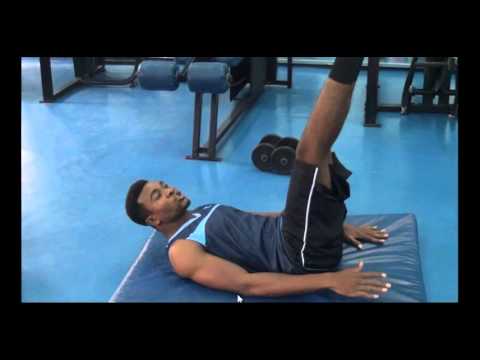 HOW TO PERFORM THE LYING LEG THRUST EXERCISE - YouTube