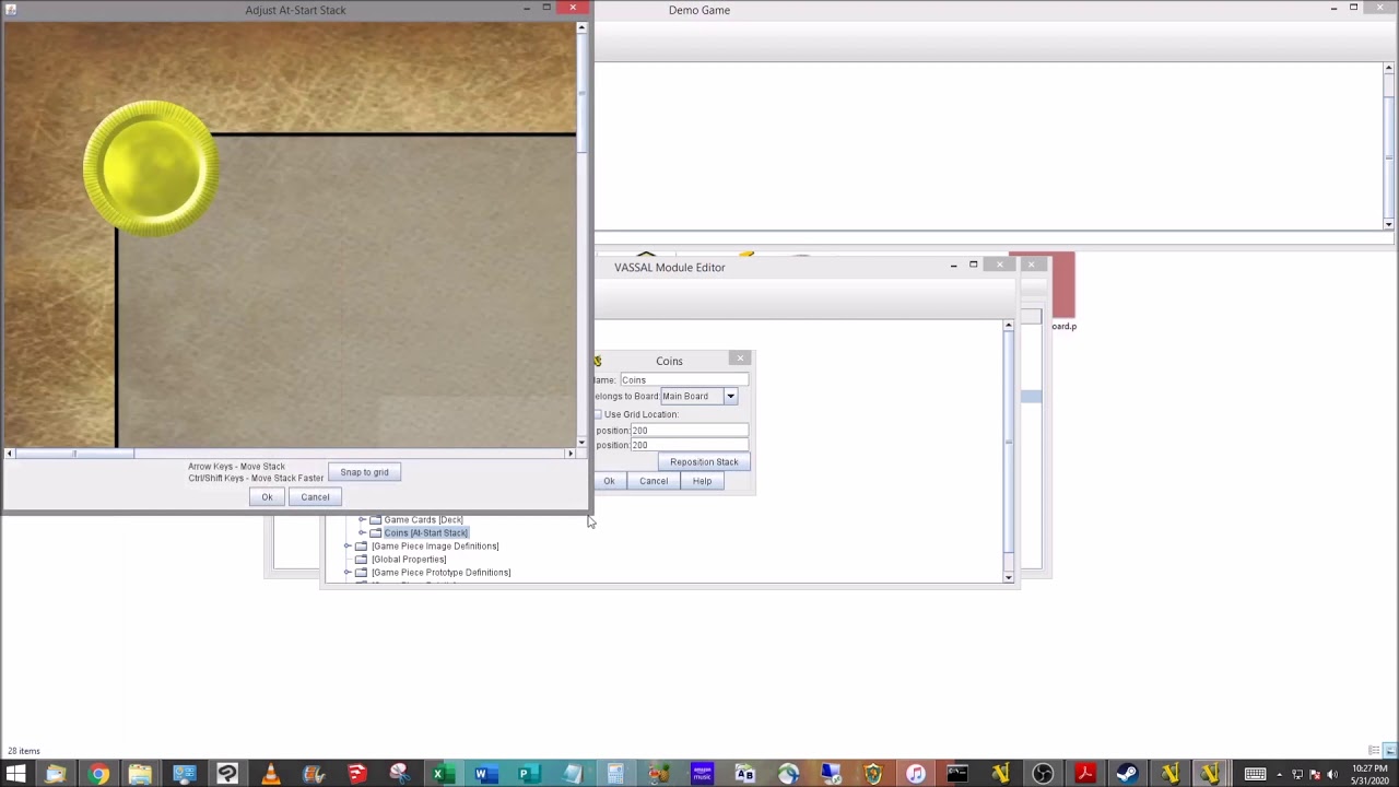 Creating Game Modules in Vassal 04: Tiles & At-Start Stacks - YouTube