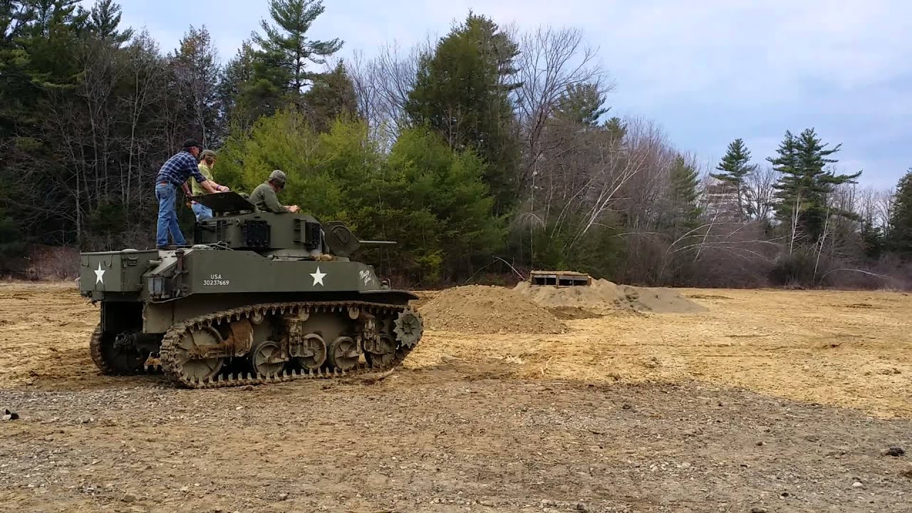 Flamethrower Athol 2015 M3 Bow-Gun Mounted on M5 Stuart - YouTube