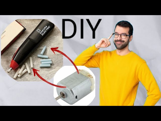 How to make an electric eraser at home.. DIY Ghar per eraser kaise ...