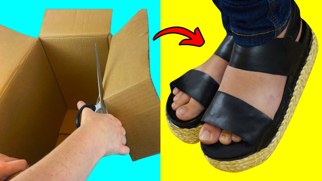 IDEIA GENIAL PARA FAZER SAPATOS EM CASA | DICAS BRILHANTES ...