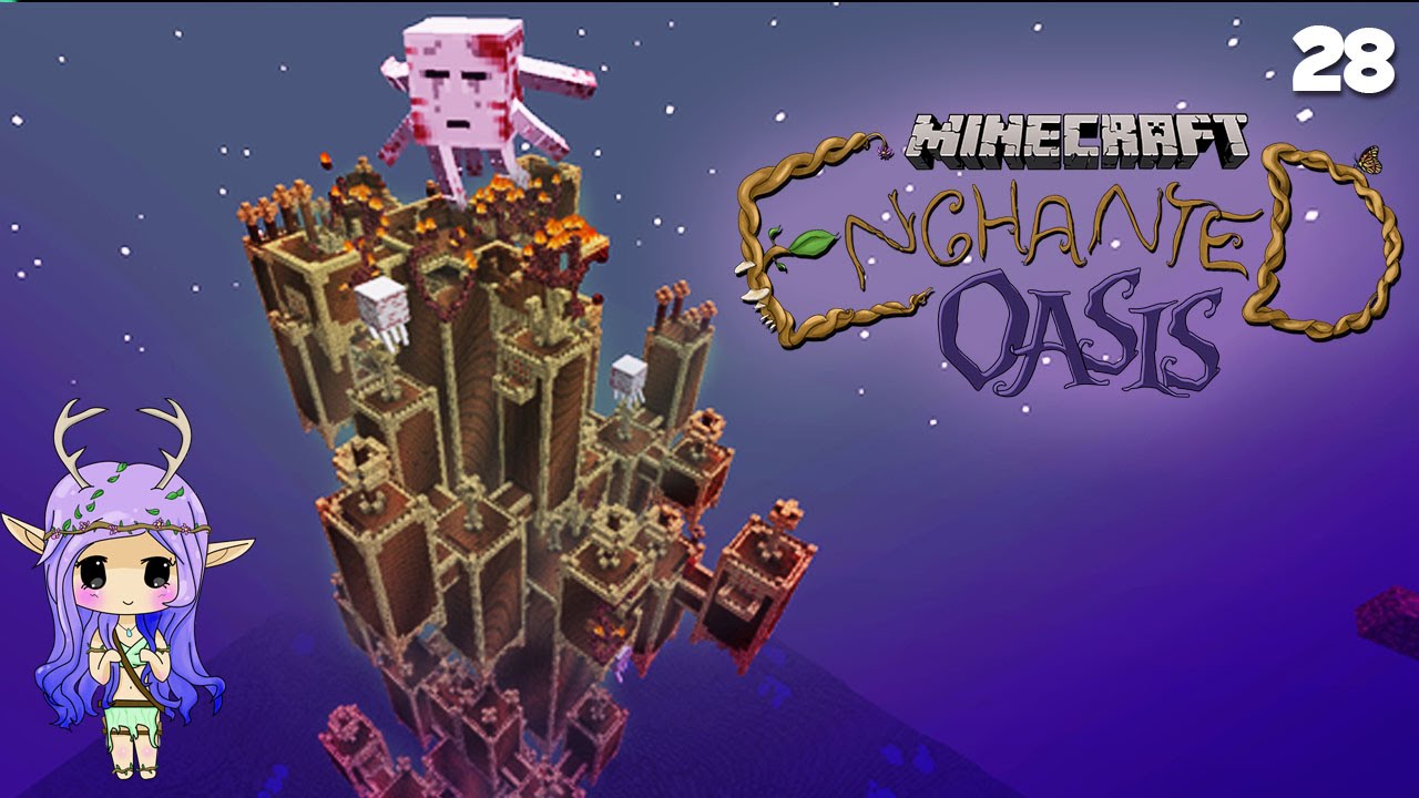 "UR-GHAST TOWER" Minecraft Enchanted Oasis Ep 28 - YouTube