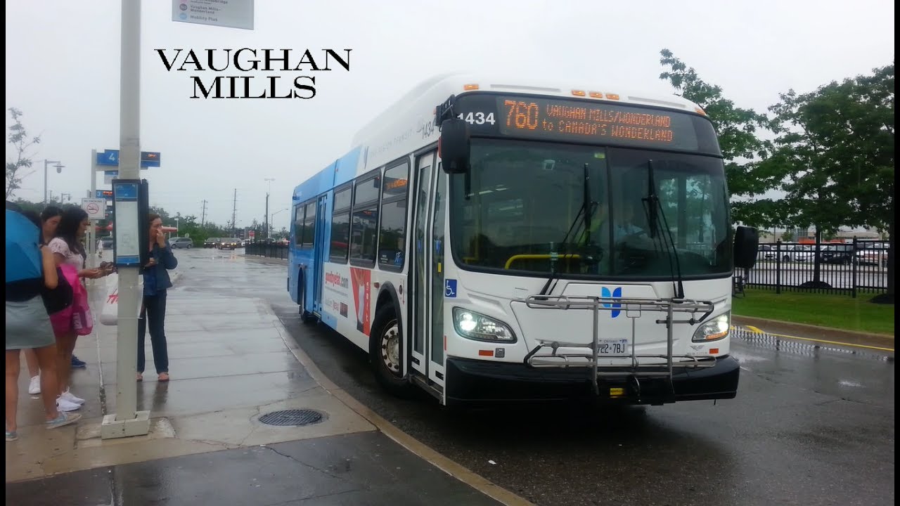 Ride on aboard YRT's 2014 New Flyer Industires XD40 1434 on 760 Vaughan ...
