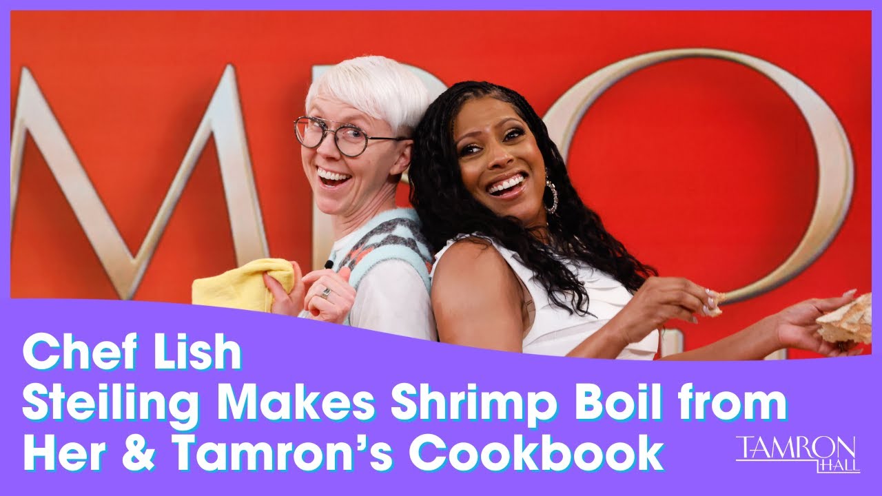 Chef Lish Steiling Makes Shrimp Boil from Her & Tamron’s Cookbook - YouTube