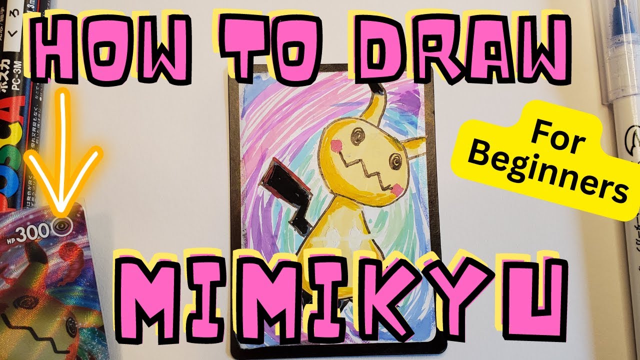 How to Draw Mimikyu Vmax for Beginners - Step by Step - Slow and Easy ...