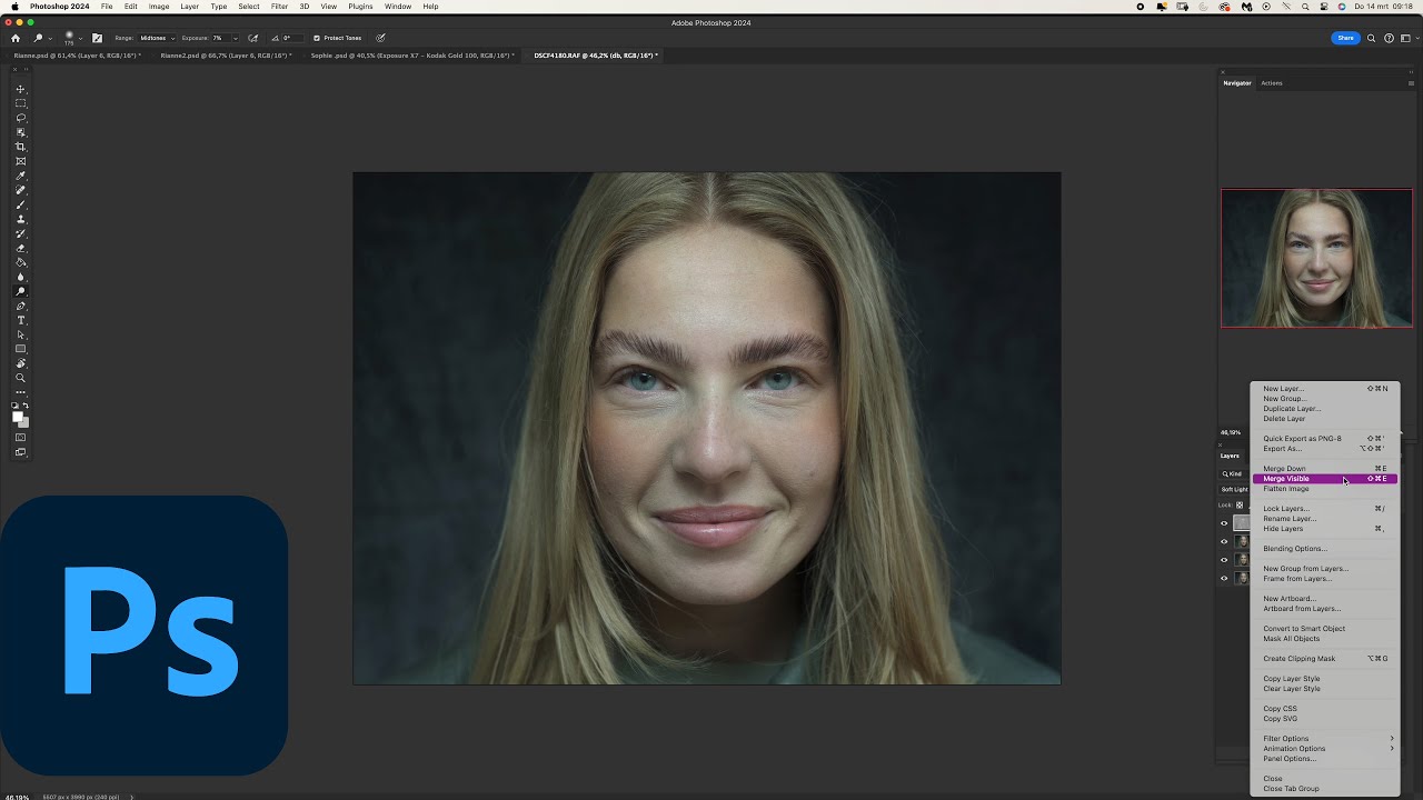 How I edit this beautiful street portrait in photoshop - YouTube
