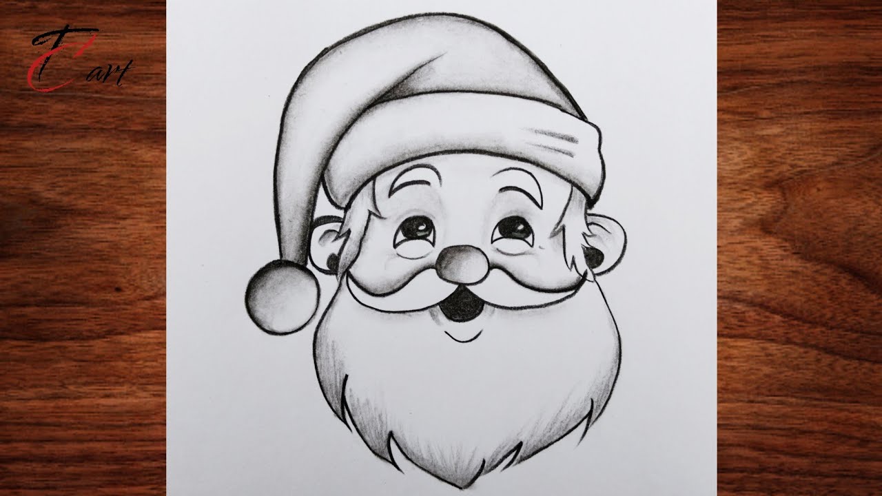 How To Draw A Cute Santa Claus Drawing🎄 || Easy Christmas Day Drawing ...