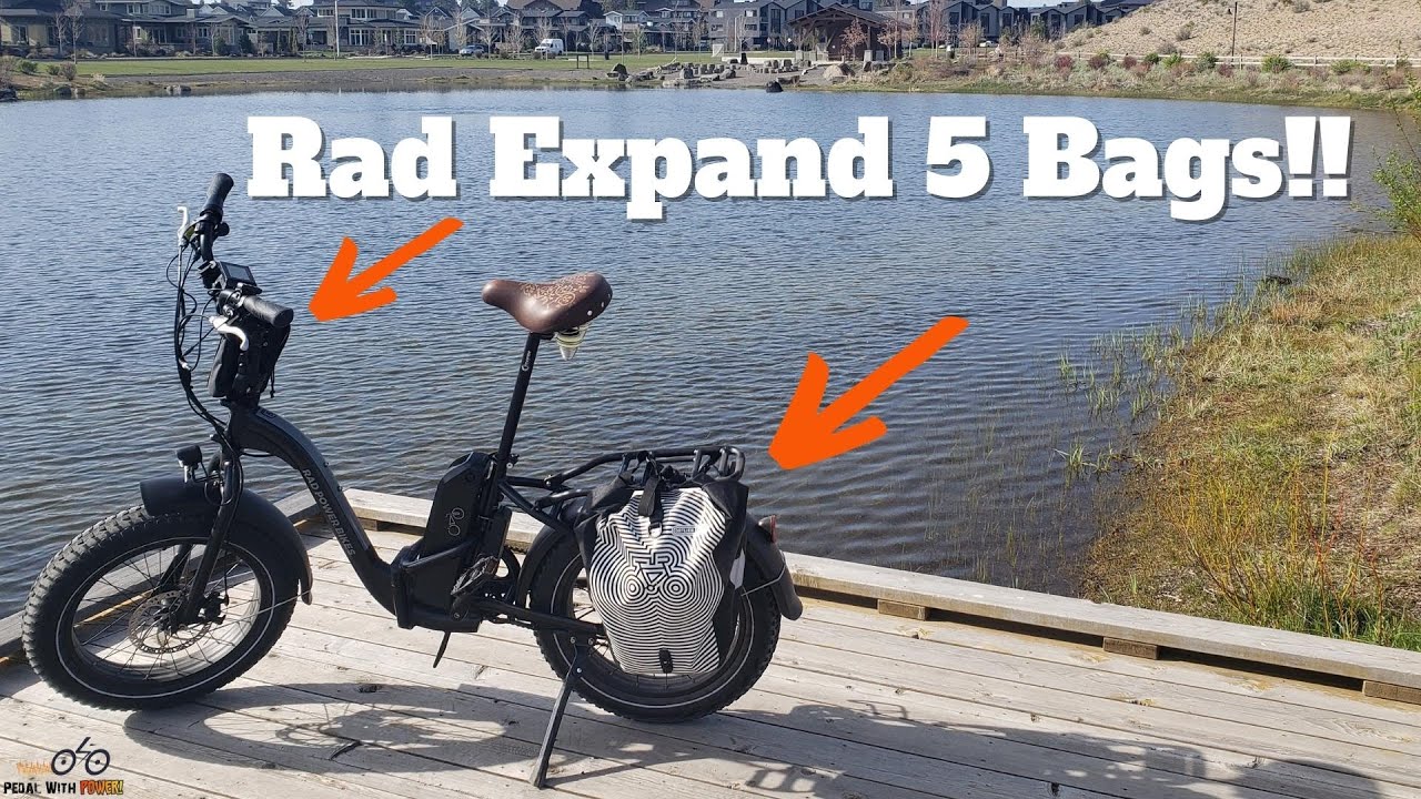 RadExpand 5 - GREAT BAGS for Rear Rack & Handlebars - YouTube