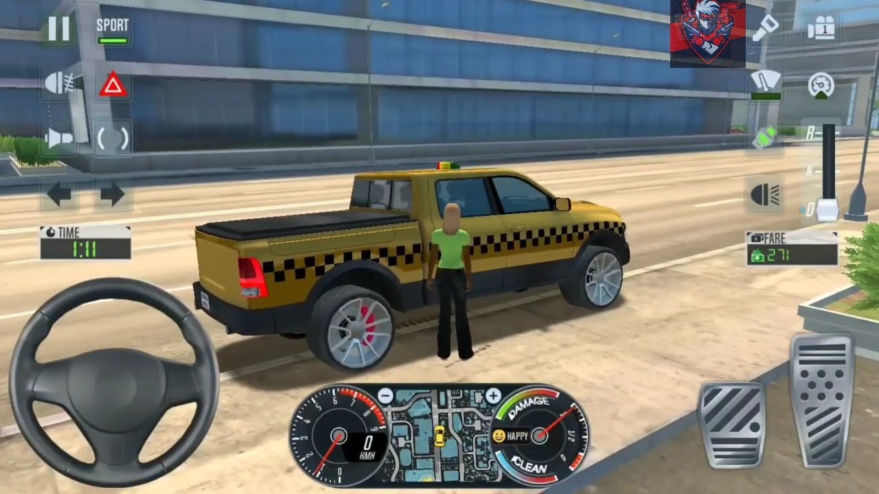 Pickup SUV Taxi Driving Sim #1 - Unlimited Taxi Driver - Android Gameplay - YouTube