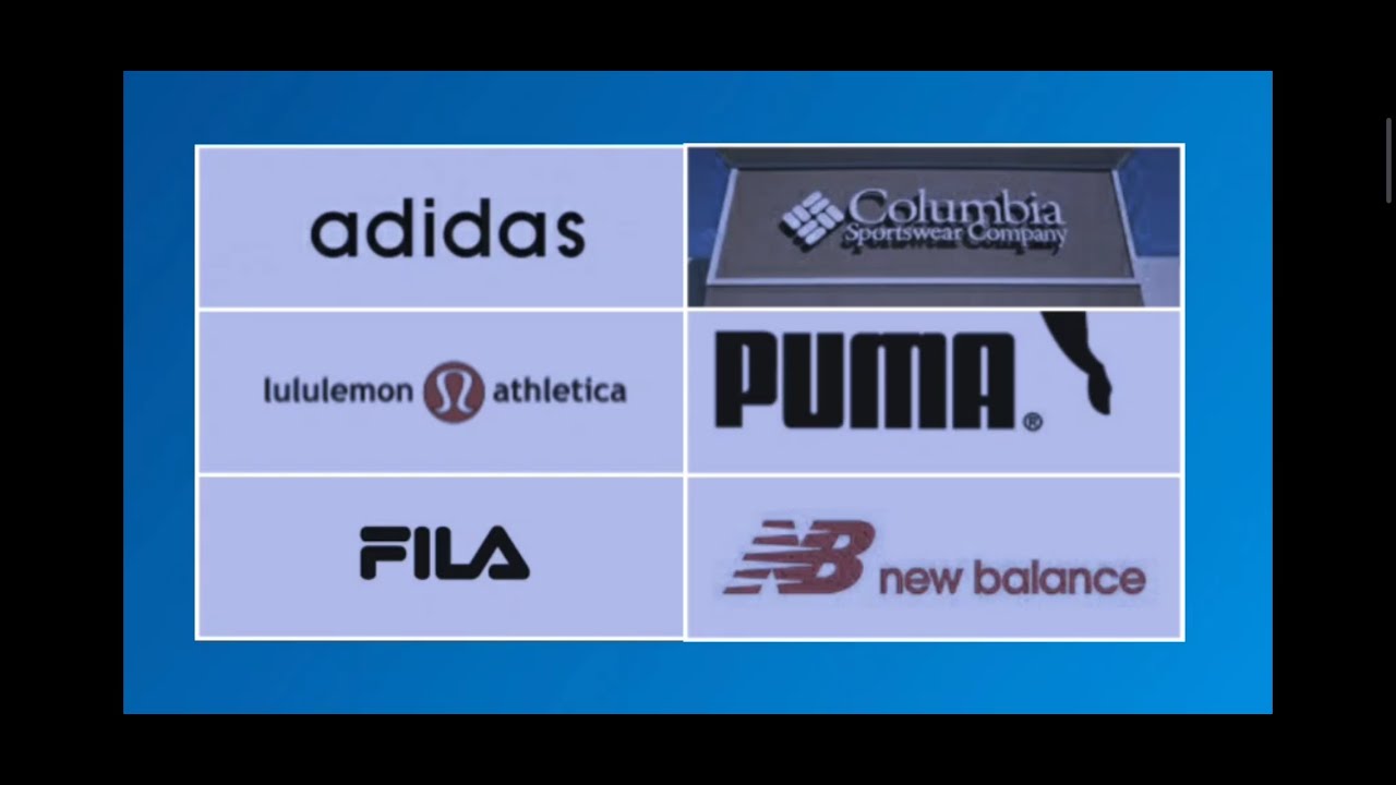 Top 10 Sport brands in the world/ Sportswear brands/ Shoes manufacturer ...