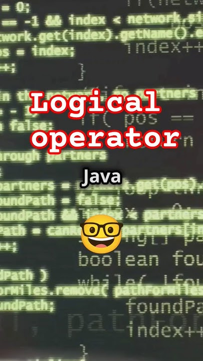Logical operator in java 🤓| full video 👇🏻 @cyberspace6686 - YouTube