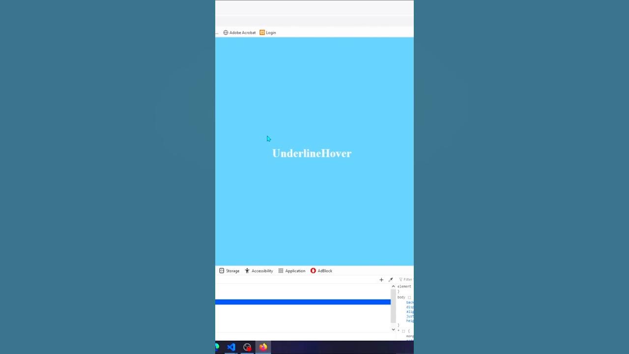 Creat Underline hover.||#html #shortsfeed - YouTube