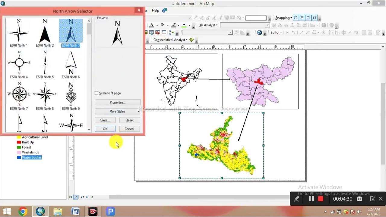 Create a Location Map of Study Area in ArcGIS Software!!! - YouTube