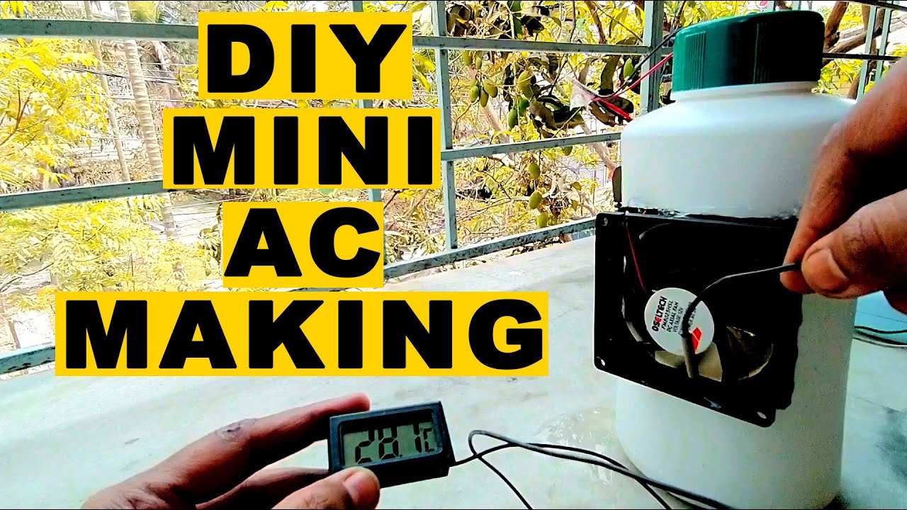 How To Make AC At Home Easy - DIY Mini AC Making At Home - YouTube