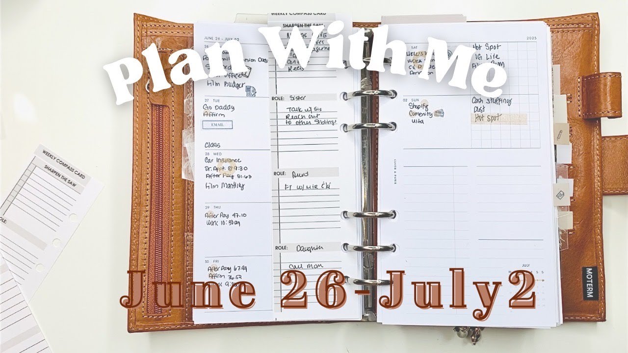 WEEKLY PLAN WITH ME | JUNE 26-JULY 2 | MOTERM PERSONAL | FRANKLIN COVEY ...