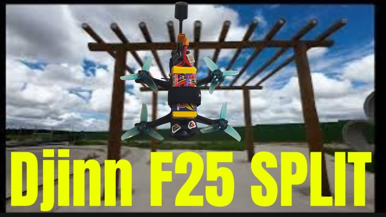 voo com Djinn F25 SPlit Quadmula na praça de condomínio - YouTube