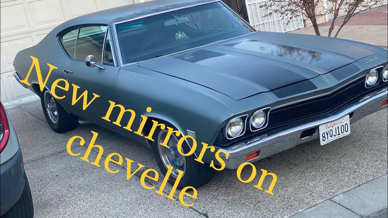 How to replace mirrors on chevelle old school car - YouTube