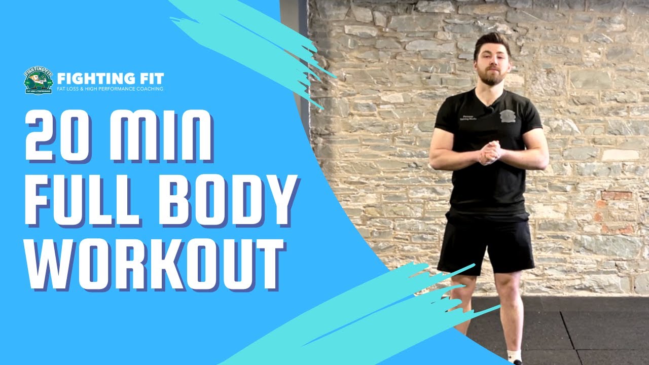 20 Minute Bodyweight Workout | No Equipment Needed | Fighting Fit - YouTube