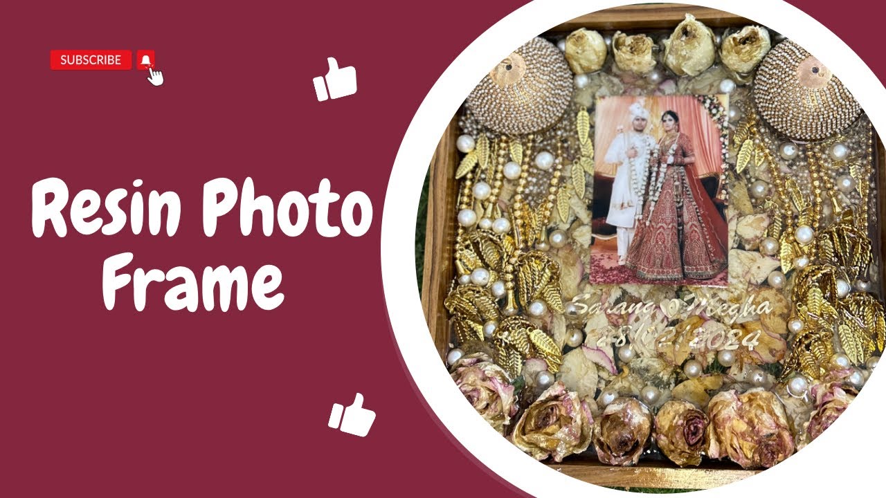 How to make Resin photo frame at Home || Anniversary gift Ideas ...