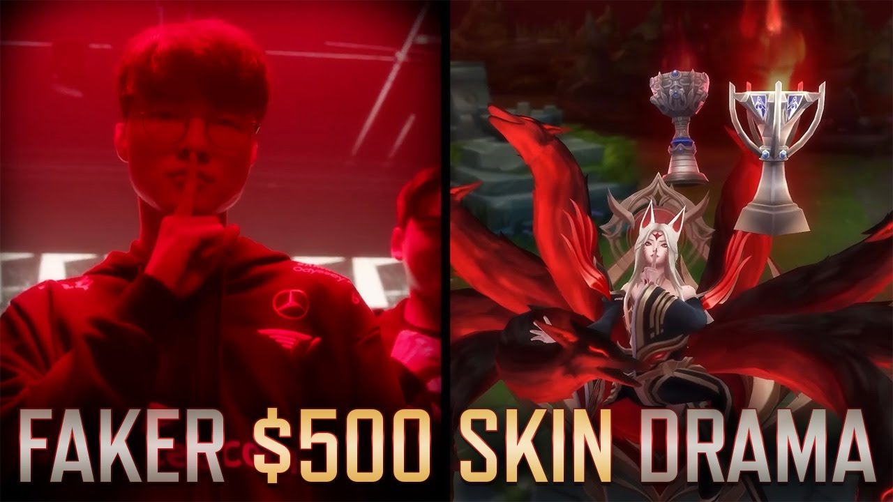 Faker $500 Skin Drama - YouTube